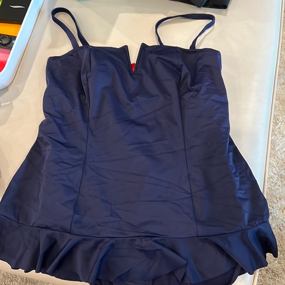 SPANX | Swim | Nwt Spanx One Piece Navy Bathing Suit | Poshmark
